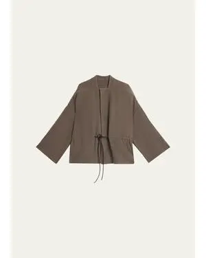 Rick Owens Sail Oversized Wool Flannel Jacket