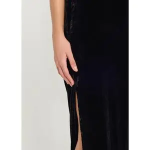 Rick Owens Edfu Velvet Slit Gown