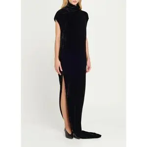 Rick Owens Edfu Velvet Slit Gown