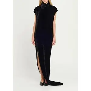 Rick Owens Edfu Velvet Slit Gown