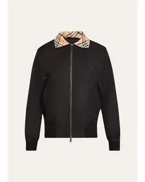 Burberry Glenfields Nylon Check-collar Blouson