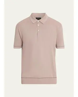 Brioni Sea Island Polo Shirt - Shell