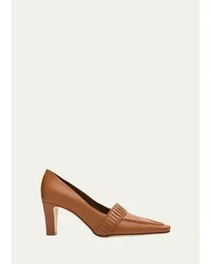 Manolo Blahnik 85mm Mindita Leather Pumps