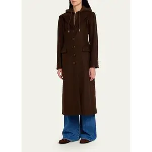 Veronica Beard Elspeth Coat With Hoodie Dickey