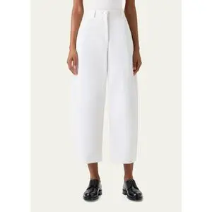 Akris High-rise Barrel-leg Ankle Pants