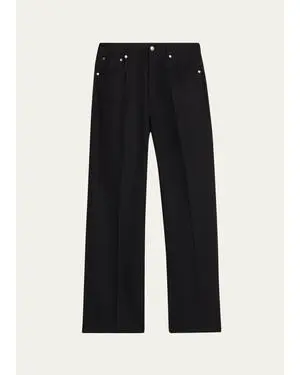 Rick Owens Geth Paper Wool Wide-leg Jeans
