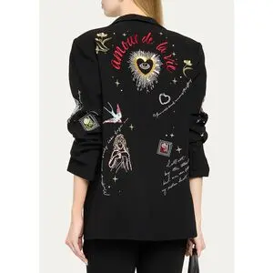 Cinq À Sept Kelsa Starry Scribbles Blazer