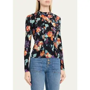Ulla Johnson Clover Long-sleeve Jersey Top