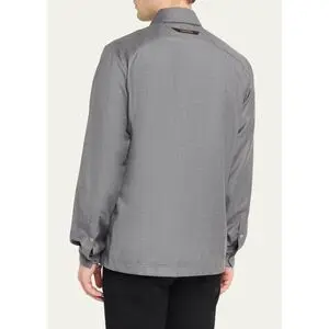 Sease New Gate Invisible-zip Snap-front Shirt