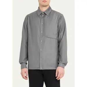 Sease New Gate Invisible-zip Snap-front Shirt