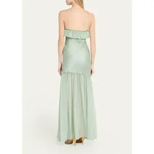 Ulla Johnson Elaria Sleeveless Silk Ruffle Gown