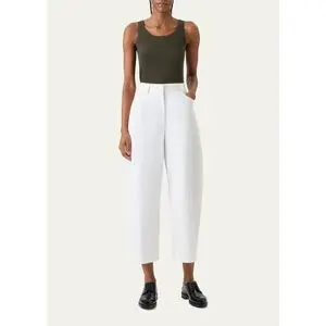 Akris Cotton Rib Scoop-neck Tank Top
