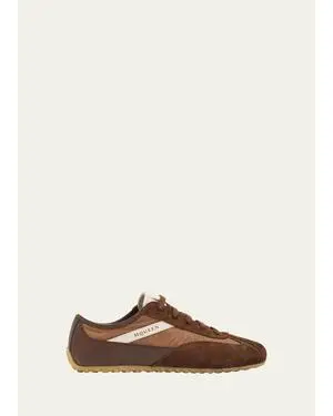 Alexander McQueen Boxe Mixed Media Low-top Sneakers