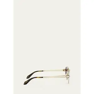 BVLGARI Serpenti Forever 55mm Metal Oval Sunglasses