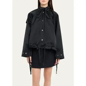 Plan C Tech Satin Stand-collar Jacket