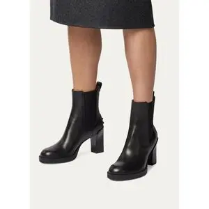 TOD'S 80mm Leather Chelsea Boots - Nero