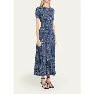 Ulla Johnson Sabine Short-sleeve Jersey Maxi Dress