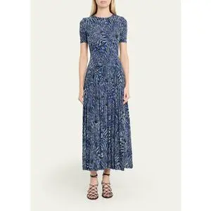 Ulla Johnson Sabine Short-sleeve Jersey Maxi Dress