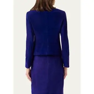 Akris Deva Suede Short Jacket
