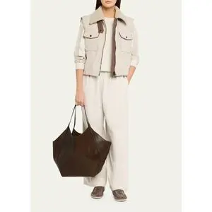 Brunello Cucinelli Nylon Suede Sneakers - Tan
