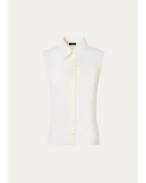 Akris Cotton Voile Button-down Fitted Shirt