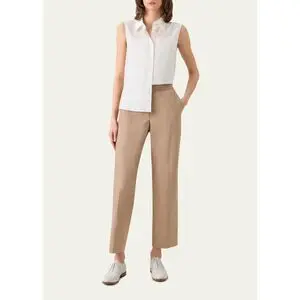 Akris Cotton Voile Button-down Fitted Shirt