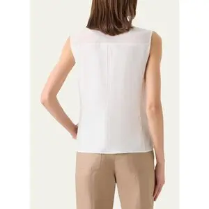 Akris Cotton Voile Button-down Fitted Shirt
