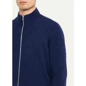 Brunello Cucinelli Cotton And Cashmere Full-zip Sweater