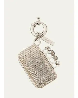Alexander McQueen Crystal-encrusted Knuckle Clutch Bag Charm