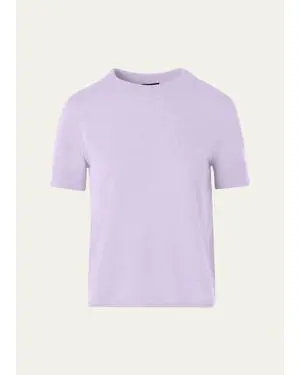 Akris Cashmere Knit Short-sleeve Sweater