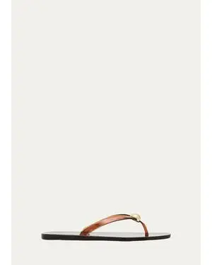 LOEFFLER RANDALL Jovie Jelly Thong Sandals - Brown