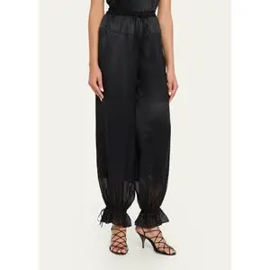 Ulla Johnson Camile Silk Drawstring Pants