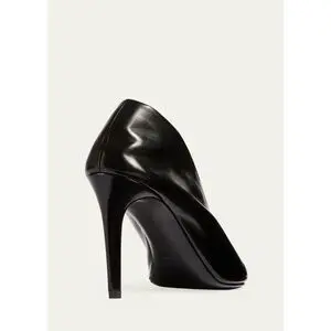 Khaite 85mm Miriam Leather Pumps - Black
