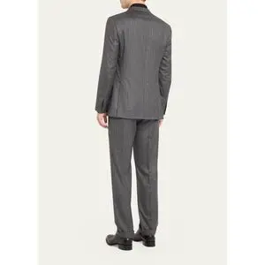 Brioni Tonal Herringbone Wool-silk Two-piece Suit