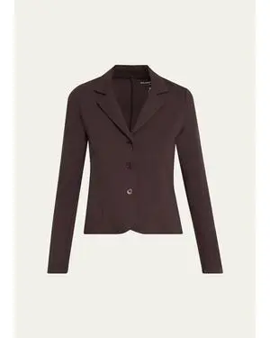 Majestic Filatures Single-breasted French Terry Blazer