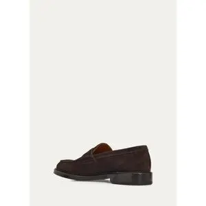 DOUCAL'S Siena Suede Moc-toe Penny Loafers