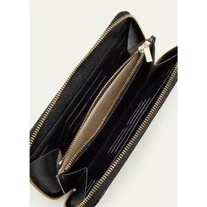 VALEXTRA Portafoglio Leather Zip-around Wallet
