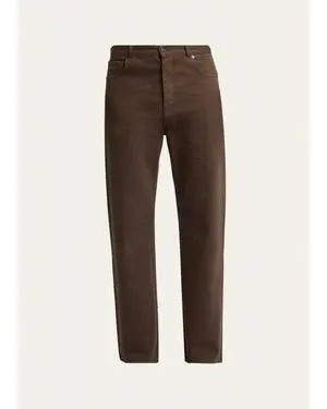 THE ROW Siouxie Gart-dyed Cotton Denim Jeans - Brown Grey