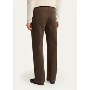 THE ROW Siouxie Gart-dyed Cotton Denim Jeans - Brown Grey