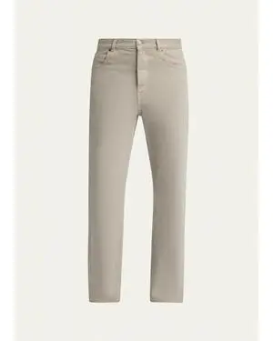THE ROW Siouxie Gart-dyed Cotton Denim Jeans - Brown Grey