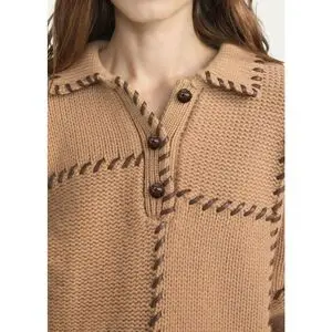 FRAME The Leather Stitch Sweater