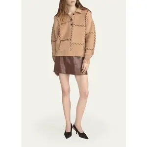 FRAME The Leather Stitch Sweater