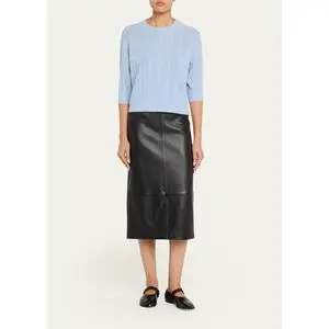 Marc Jacobs Open Back Bow Cable Sweater