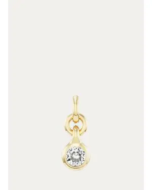 UNIFORM OBJECT 18k Carriage Charm With Round Diamond