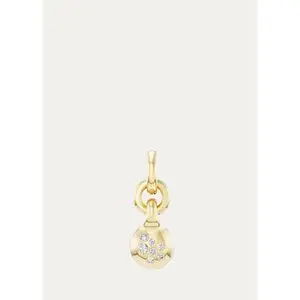 UNIFORM OBJECT 18k Carriage Charm With Round Diamond