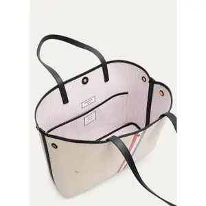 Thom Browne Tricolor-striped Canvas Tote Bag