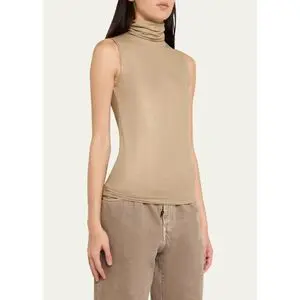 Majestic Filatures Soft Touch Shimmer Turtleneck Tank
