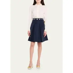 Marc Jacobs Safety Pin Pleated Skirt