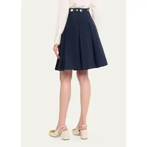 Marc Jacobs Safety Pin Pleated Skirt