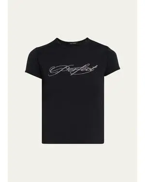 Marc Jacobs Perfect Shrunken T-shirt - Black